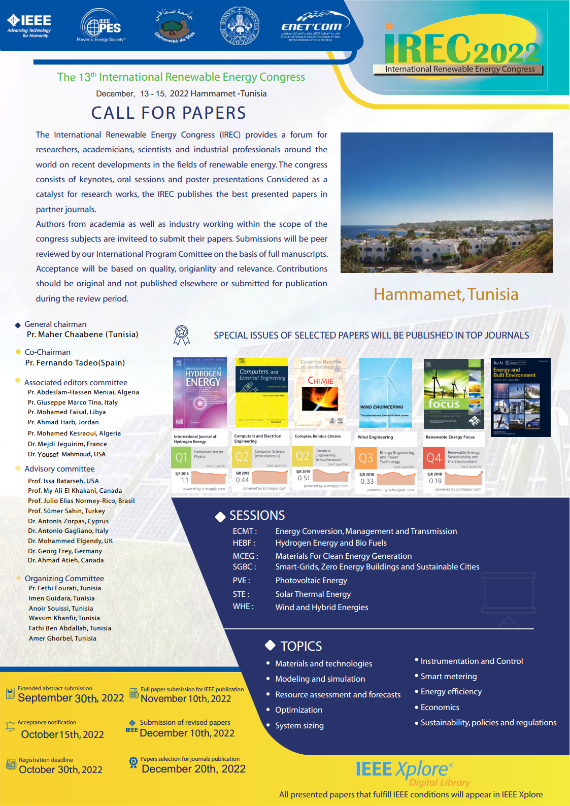 IREC 2022 - International Renewable Energy Congress